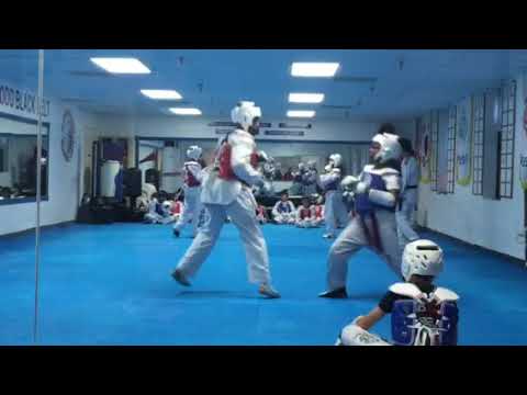 Taekwondo Sparring techniques SS - YouTube