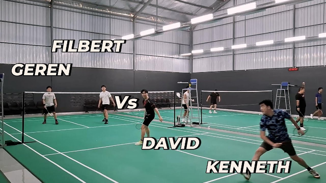 Ganteng Badminton Club - Match Filbert / Geren vs David / Kenneth - Men ...