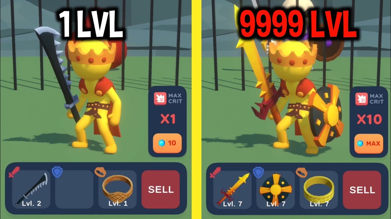 MAX LEVEL in Merge Weapon Master Game - YouTube