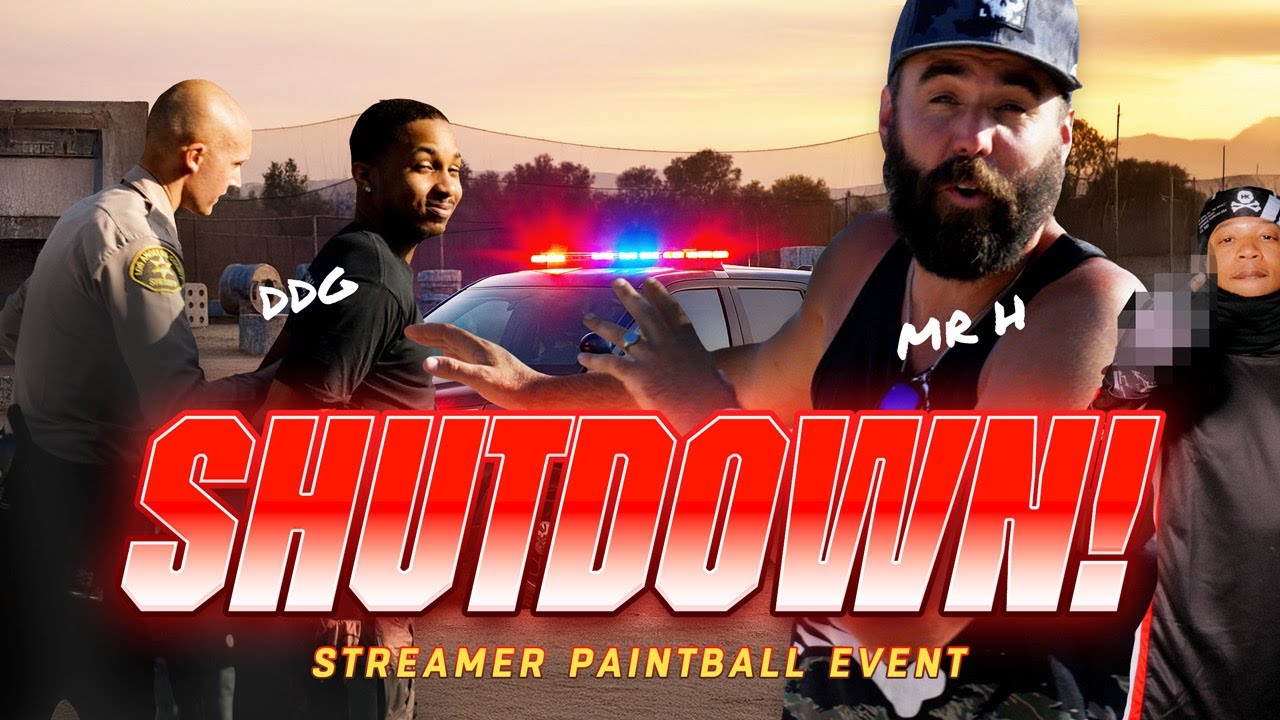 DDG got arrested mid-paintball match || Streamer Paintball Tournament 😳 ...