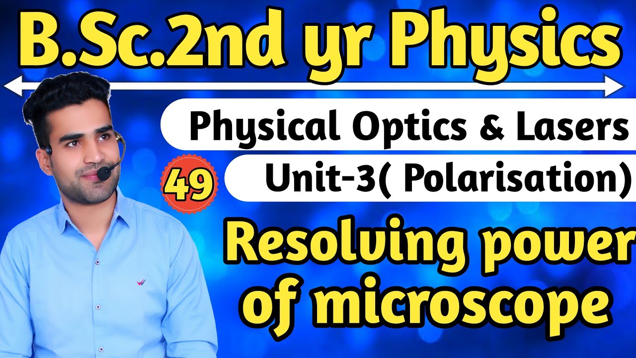 Resolving Power of Microscope | bsc 2nd yr physics | physical optics ...