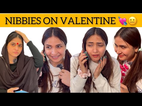 Nibbies on valentine 💌 watch till the end 🥴😩🤣 Arti sharma #viral #valentinesday #trending #funny