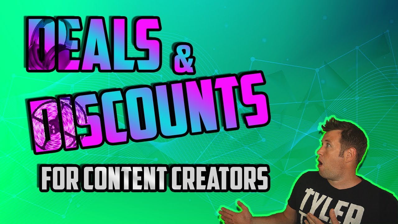 Deals and Discounts for Content Creators |Extreme Savings| Budget With ...