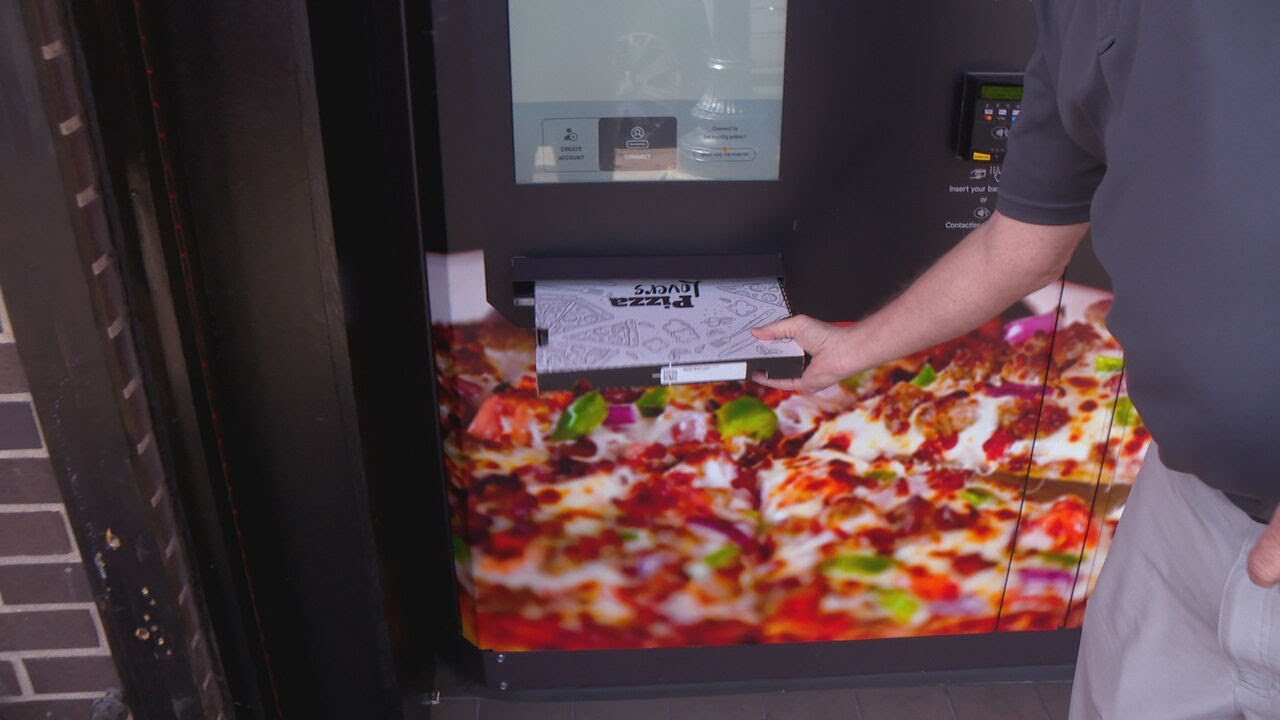 Pizza vending machine operates 24/7 at Cincinnati restaurant location ...