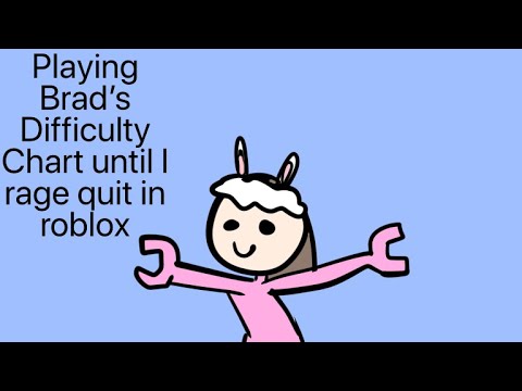 Playing Brad’s Difficulty Chart Obby until I rage quit in Roblox /Pt1 ...