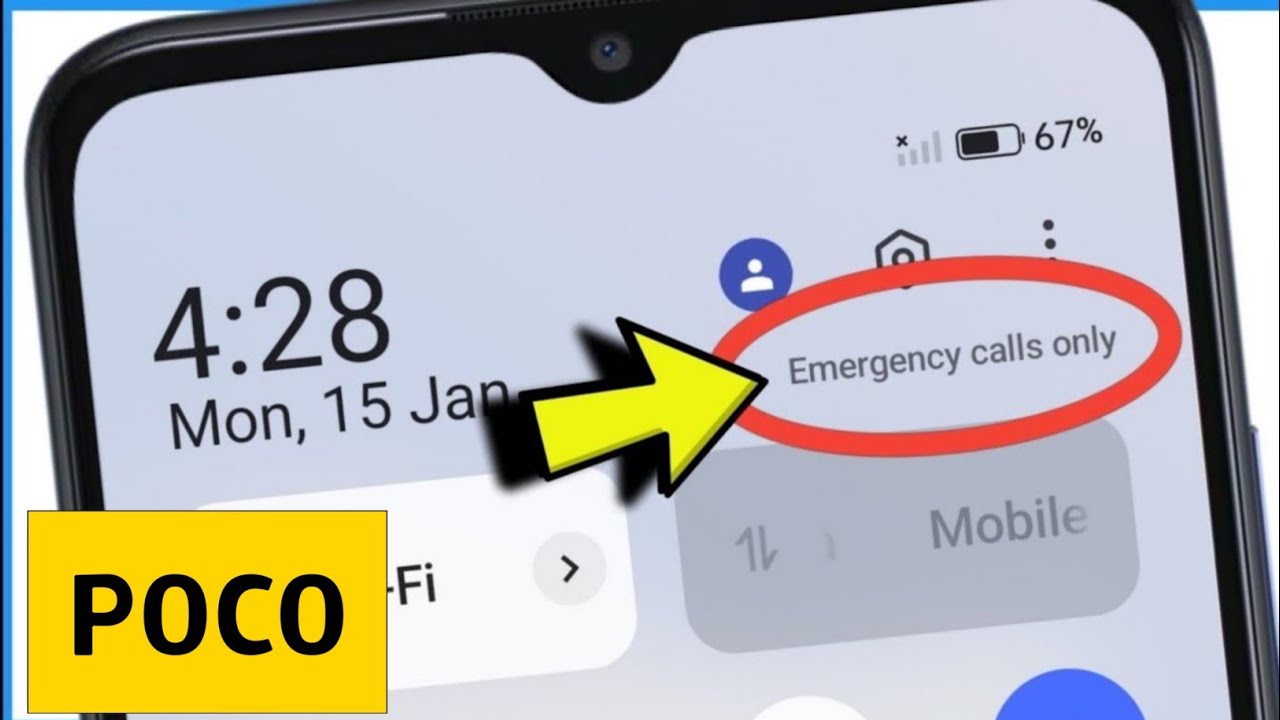 Emergency Calls Only Sim Card Problem Poco | Poco M3 Emergency Calls ...