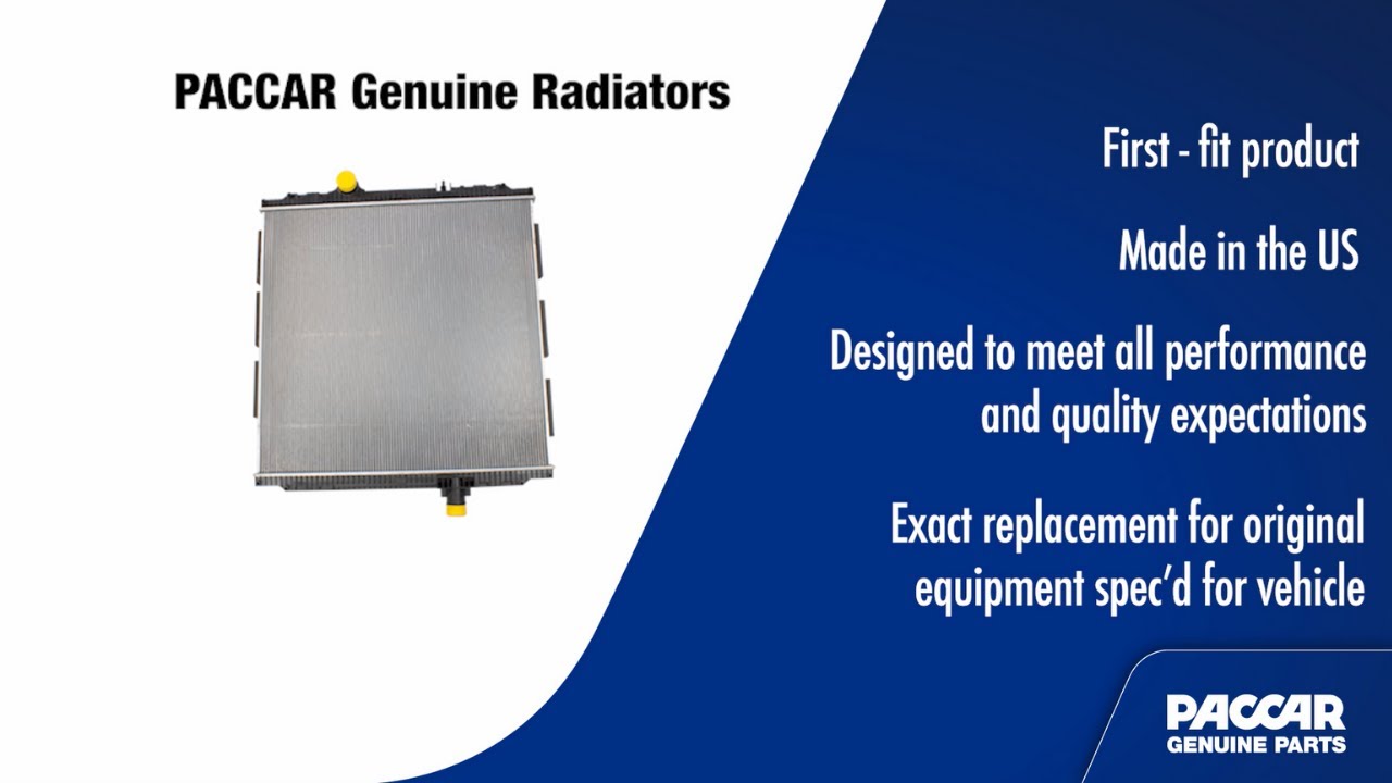 PACCAR Genuine: Radiators - YouTube