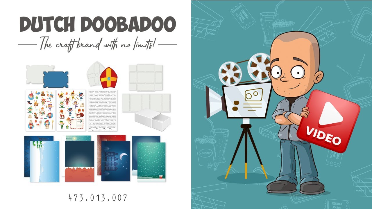 Dutch Doobadoo - Mijter met verrassingsdoosje door Tanya - YouTube