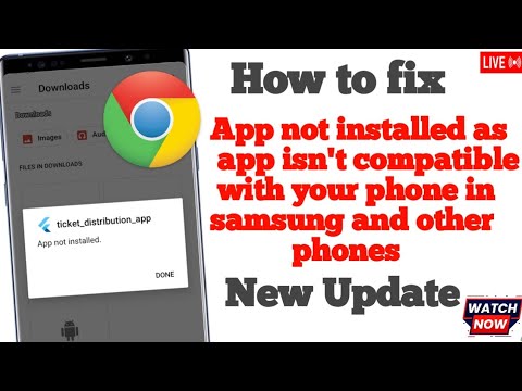How to Fix App not installed as app isn't compatible with your phone in ...
