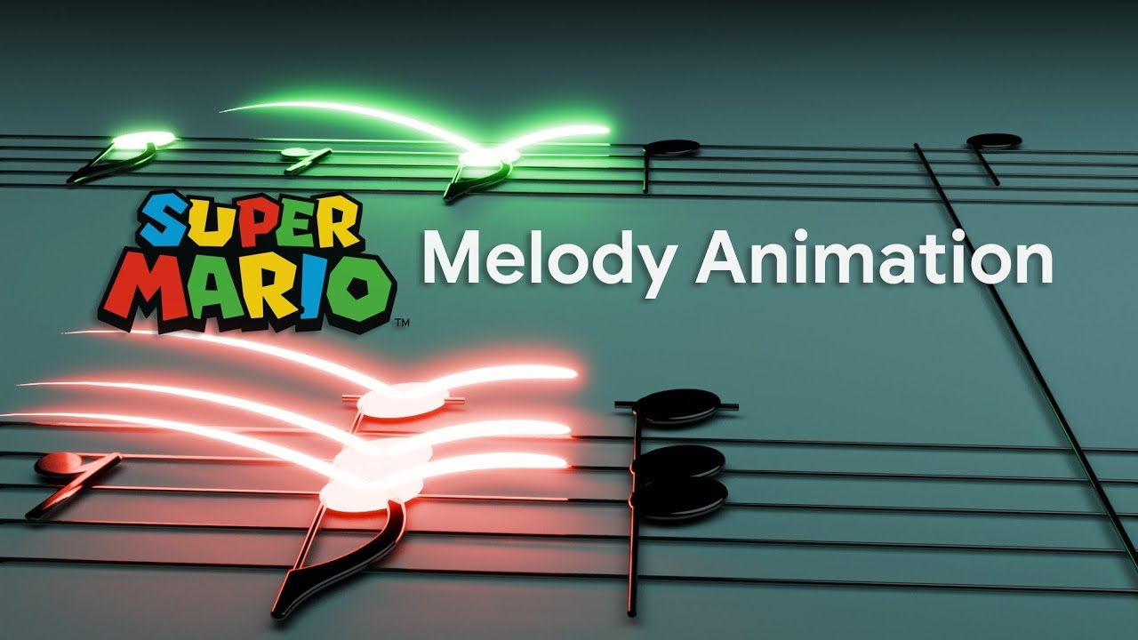 Super Mario theme visualization! - YouTube