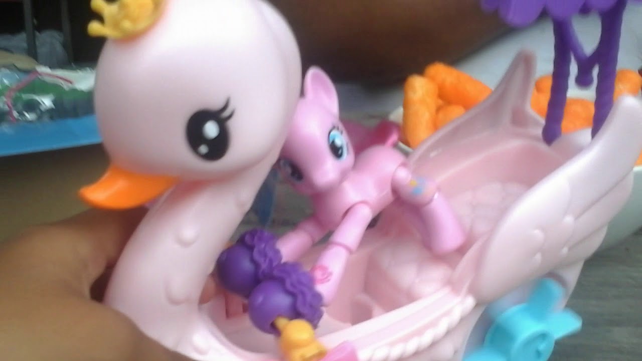 My little pony set swan boat - YouTube