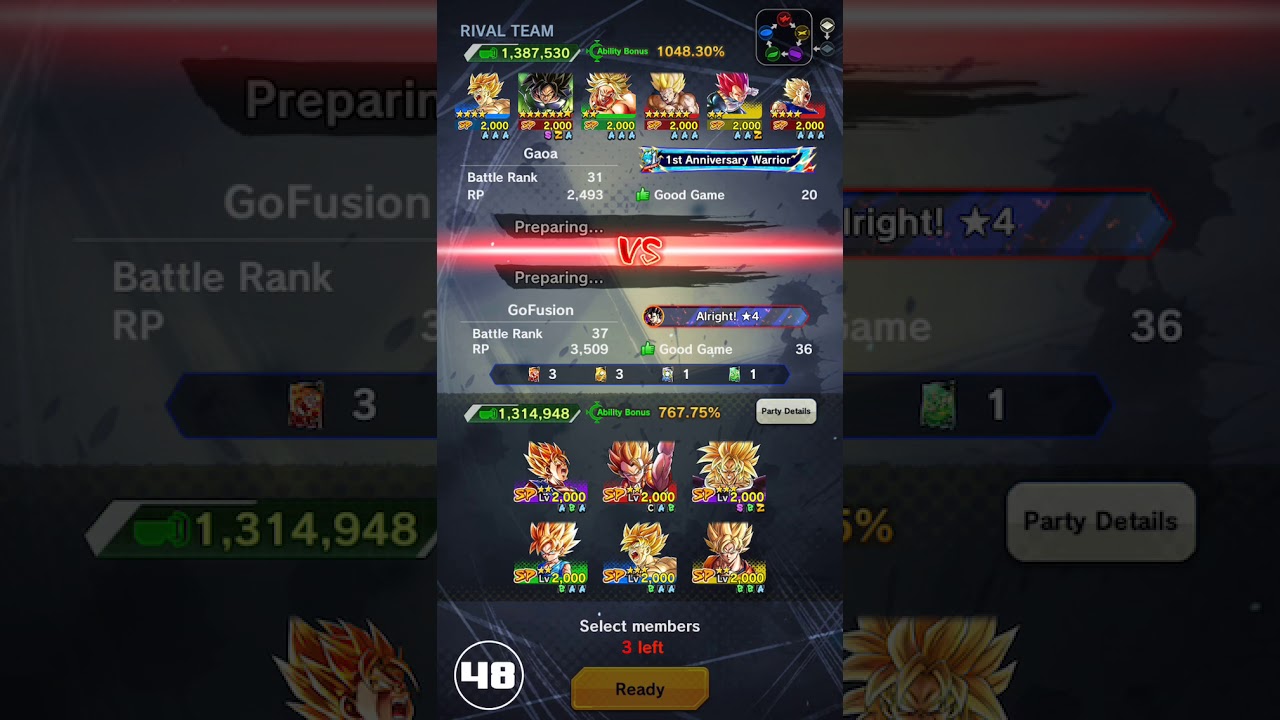 Db legends rating match - YouTube