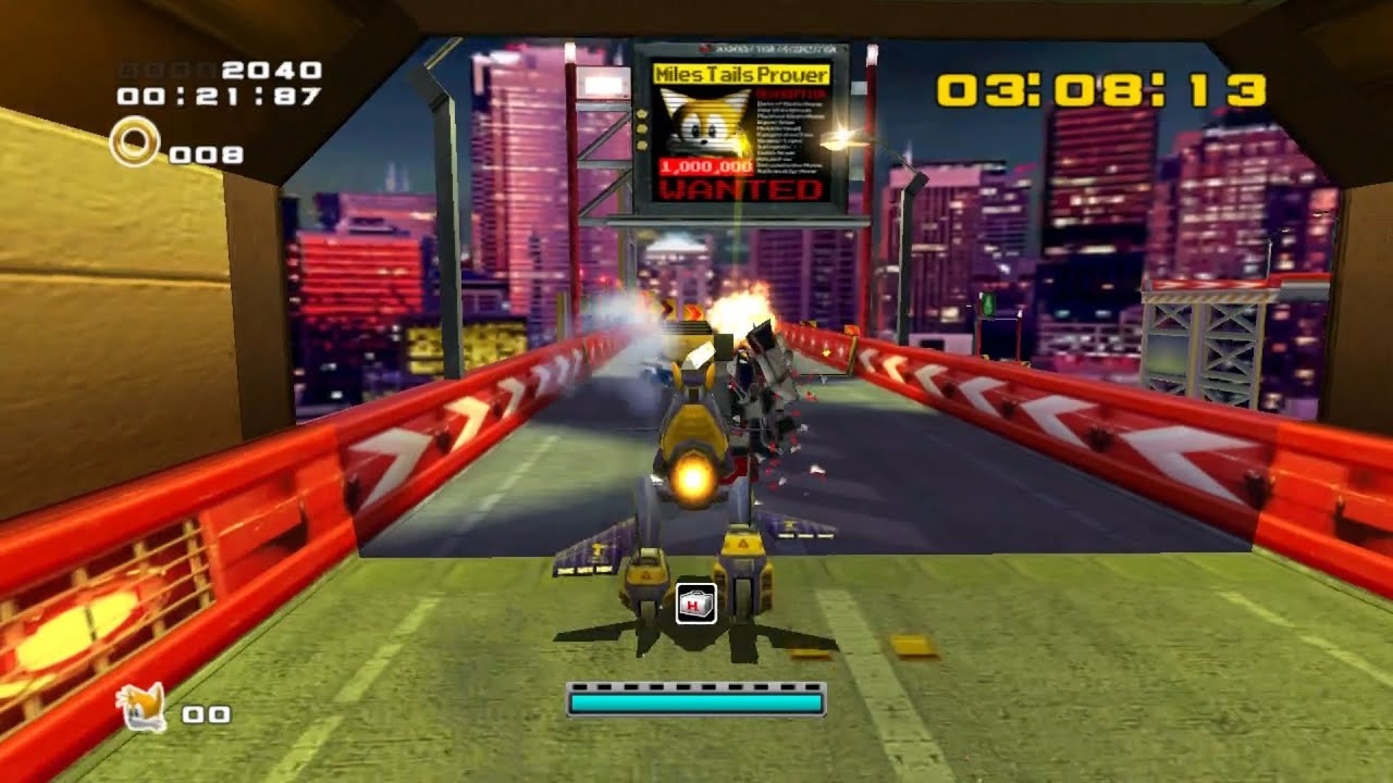 Sonic Adventure 2 - PS3 - Mission Street - 4th Mission: Reach the Goal ...