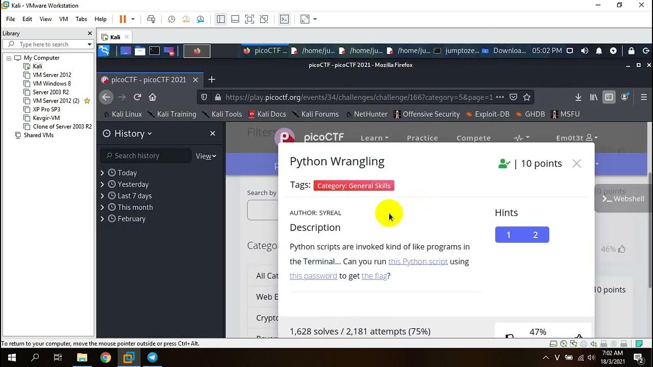 Python Wrangling - picoCTF - YouTube