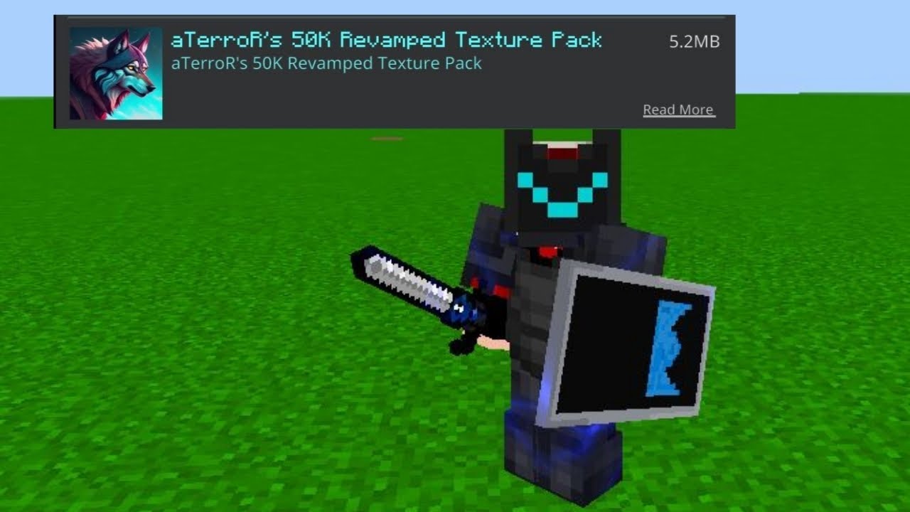 Best Minecraft Mcpe 1.21 aTerroR's 50K Revamped PVP Texture Pack 👍🖤💙😊🇧🇩 ...