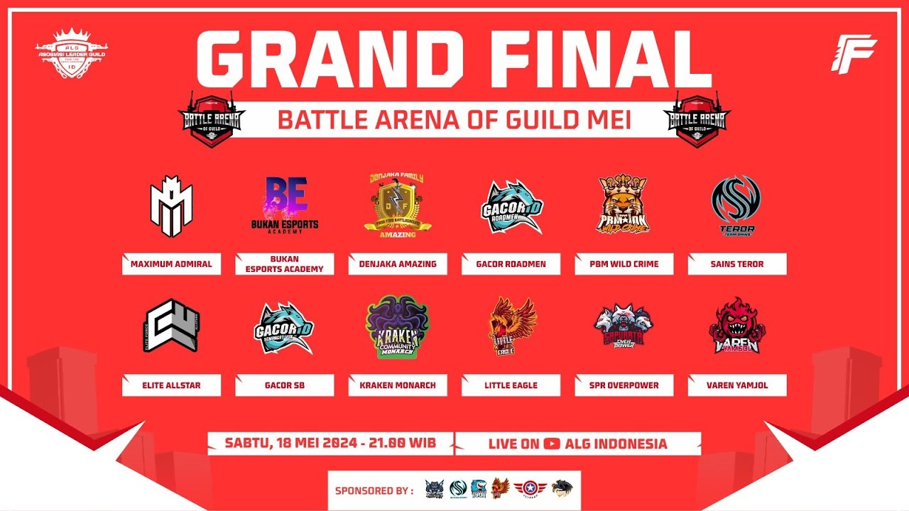 [ 2024 ] GRAND FINAL BATTLE ARENA OF GUILD ( Season Mei ) - FREE FIRE ...