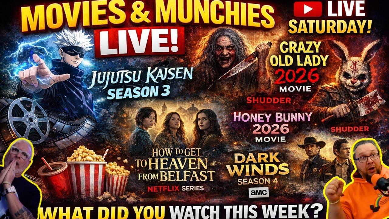 Netflix, Shudder & Anime Talk LIVE! | Jujutsu Kaisen S3 + Dark Winds S4 ...