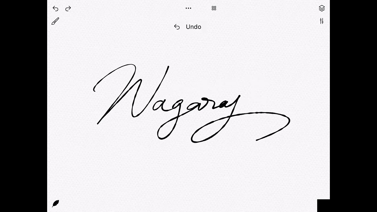 Nagaraju Signature Style Logo Trademark - YouTube