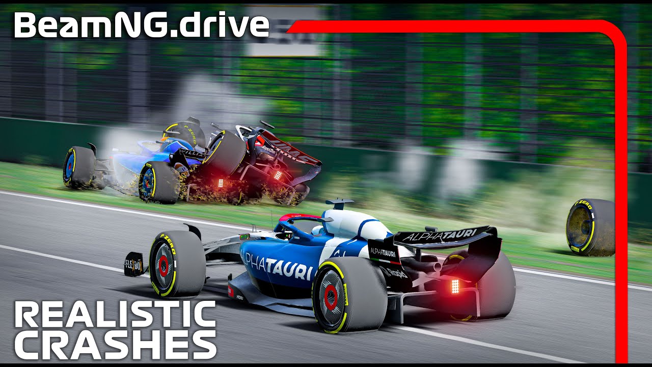 Realistic Formula Car Crashes#13 | BeamNG.drive | F1 MOD - YouTube