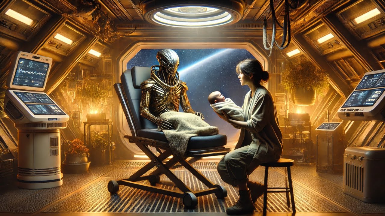 A Human mother who lived on her Ship with her baby saved the life of an ...