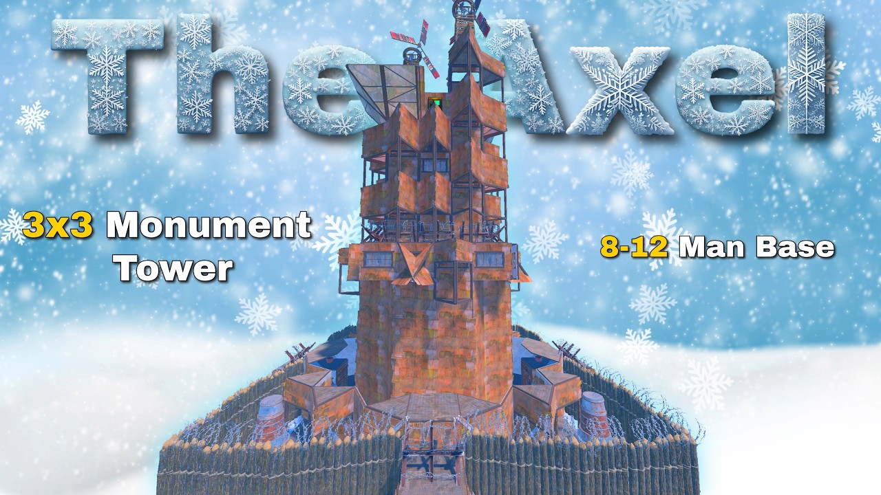 The Axel - Large Group Meta 3x3 Monument Tower *OPENCORE* Base - RUST ...