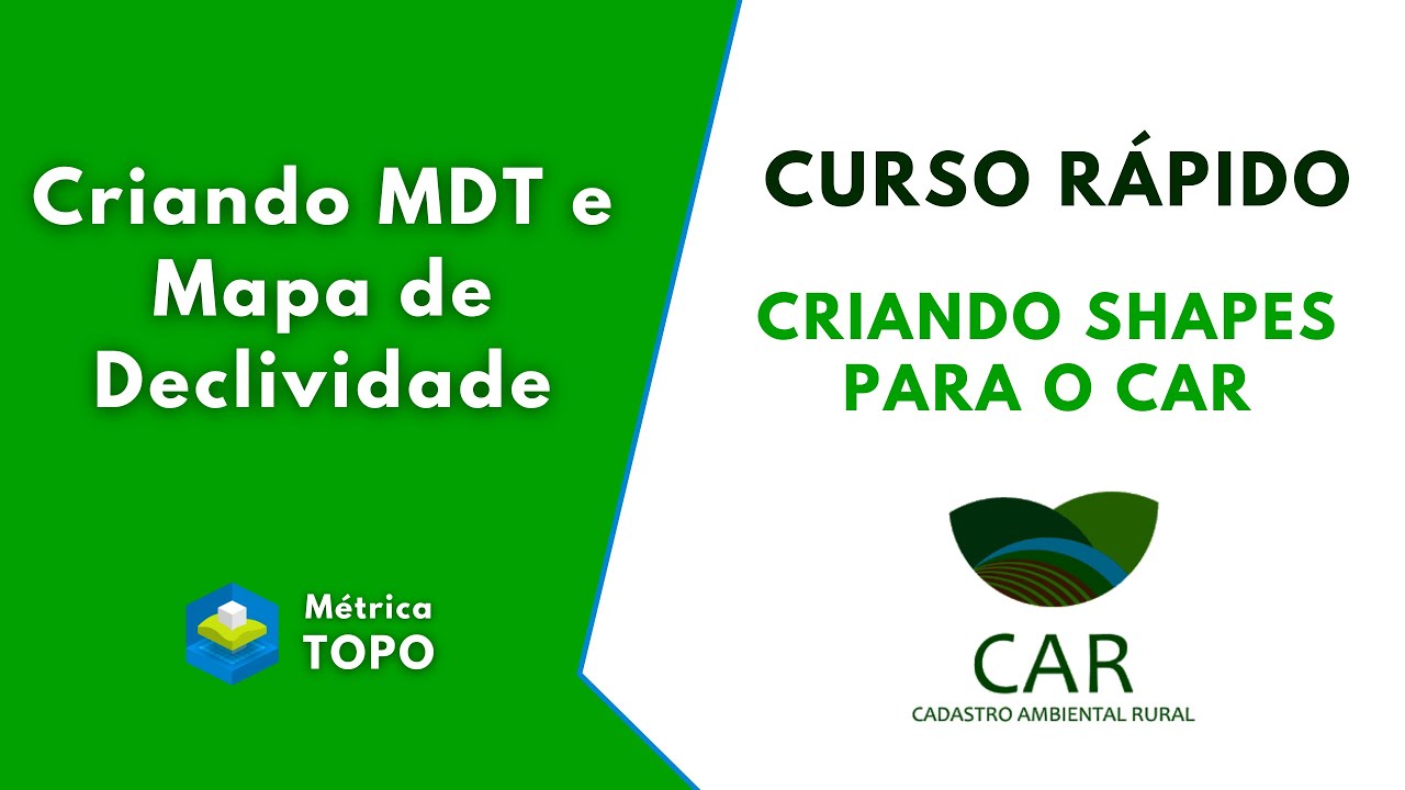 Criando MDT e Mapa de Declividade - Aula 04 - Curso Criando Shapes para o CAR - YouTube