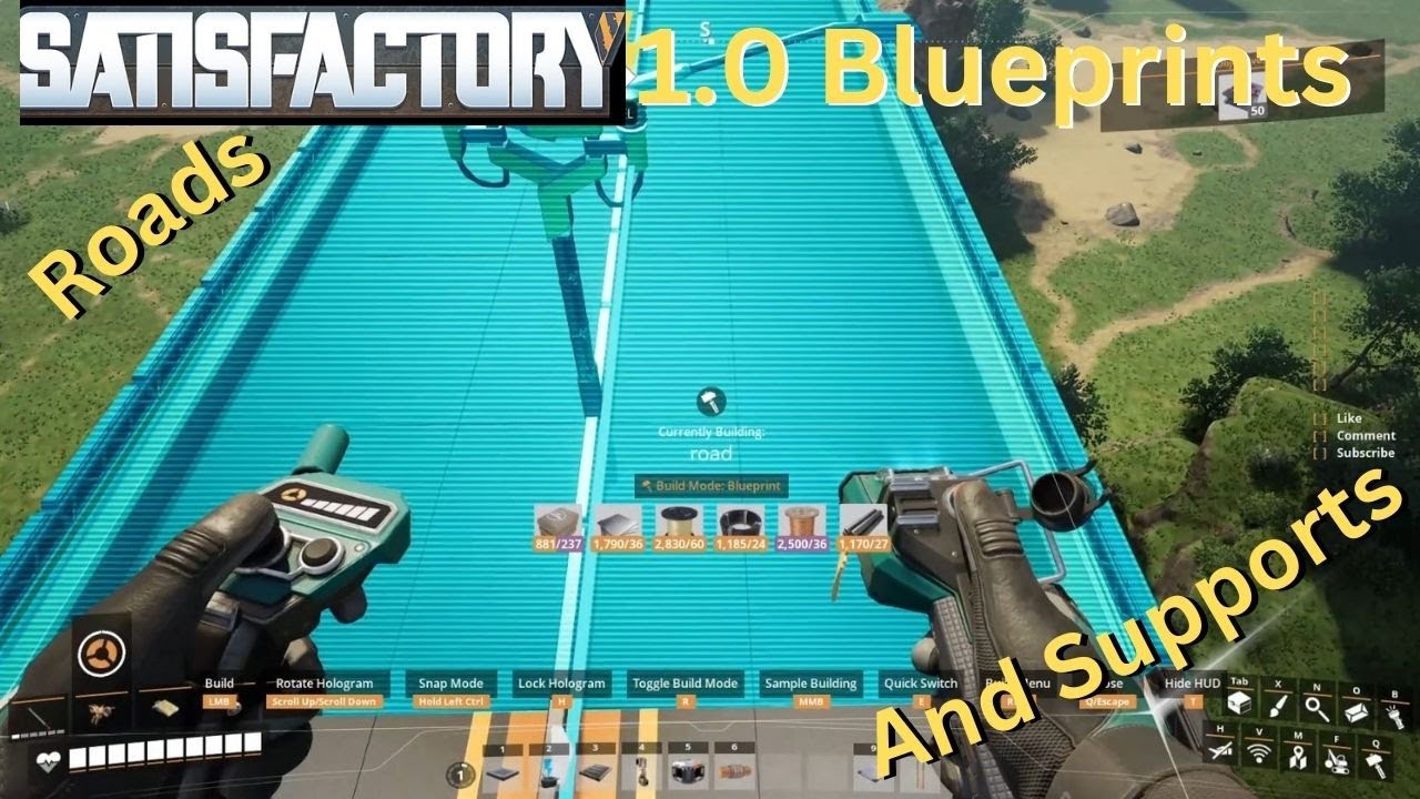 Satisfactory 1.0 - Blueprint Masterclass with BIG - Roads - YouTube