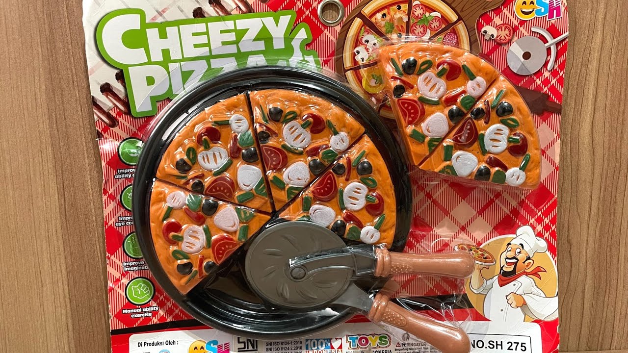 PIZZA MAINAN ANAK CHEEZY PIZZA REVIEW MAINAN PIZZA ANAK - YouTube