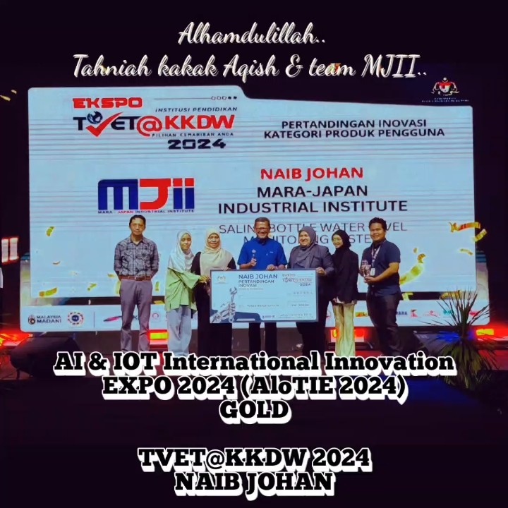 AI & IOT International Innovation EXPO 2024 (AloTIE 2024) GOLD I TVET ...