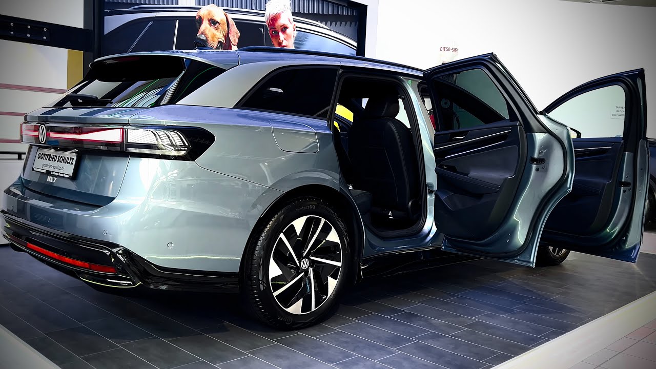 2025 Volkswagen ID.7: Monterey Blue Pearl | Luxury Compact Sedan - YouTube