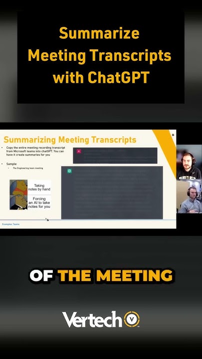 Summarize Meeting Transcripts with ChatGPT - YouTube