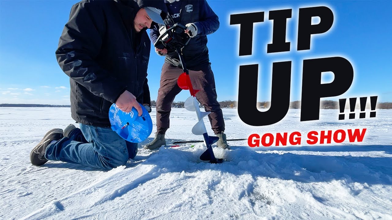 Hilarious Tip-Up Catch! (ICE FISHING in -20 Degrees) - YouTube
