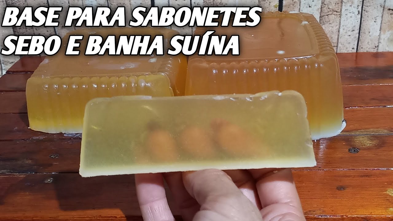 BASE PARA SABONETE SEBO E BANHA SUÍNA. - YouTube