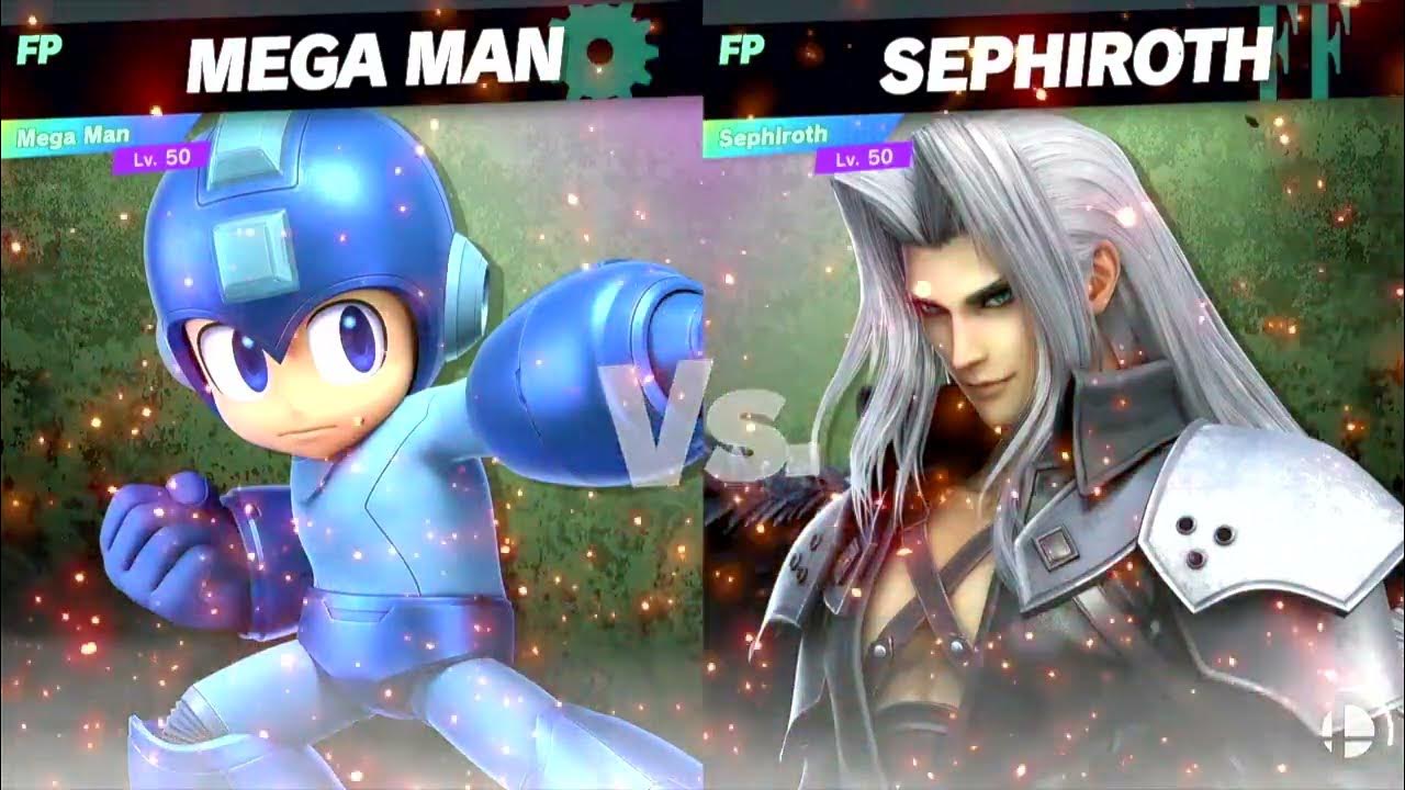 Super Smash Bros Ultimate Amiibo Fights – Mega Man vs the World #86 Mega Man vs Sephiroth - YouTube