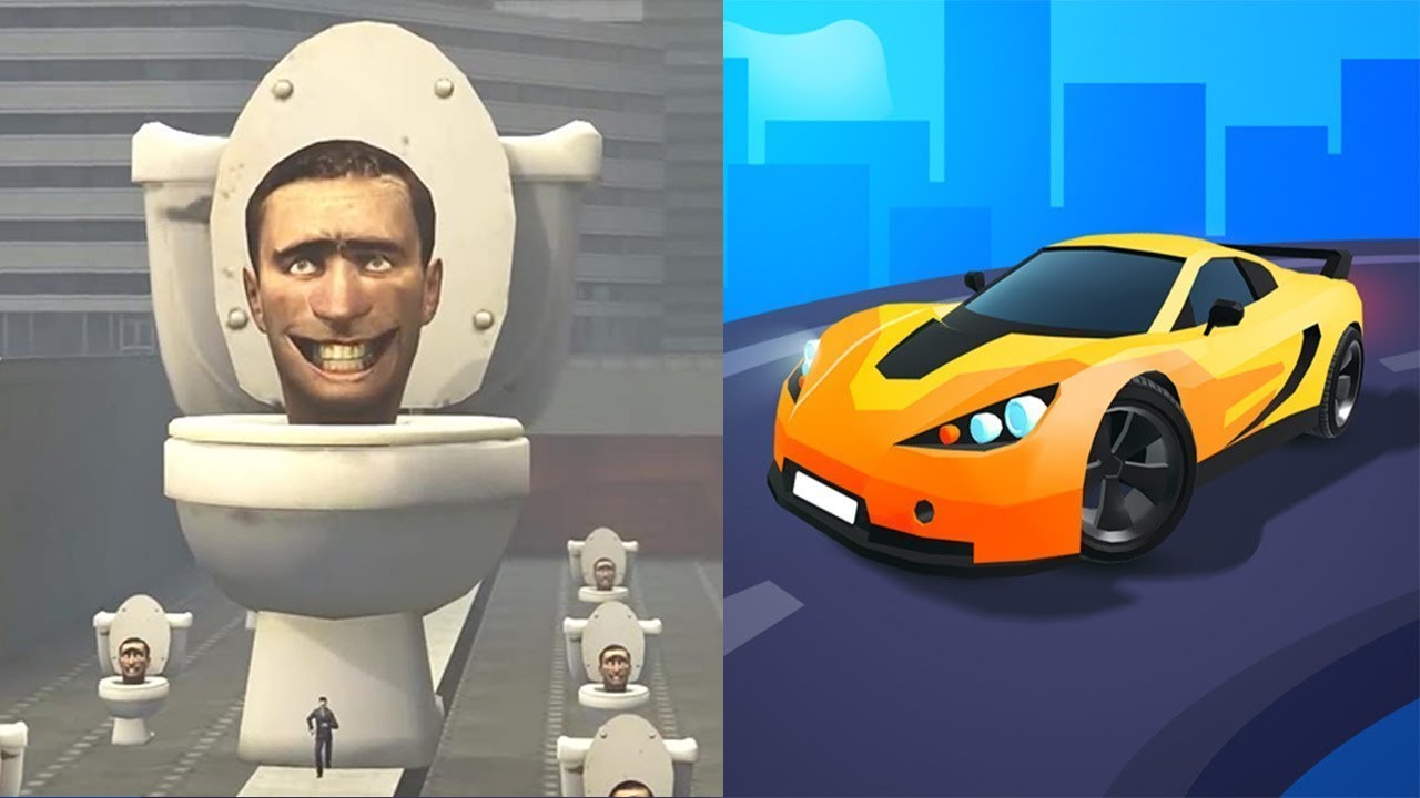 Skibidi Toilet | Race Master 3d - All Level Gameplay Android, iOS - NEW ...