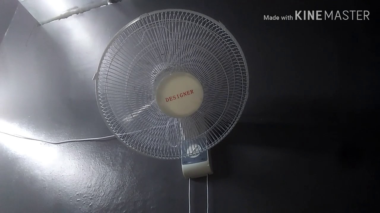 16" Designer wall fan - YouTube
