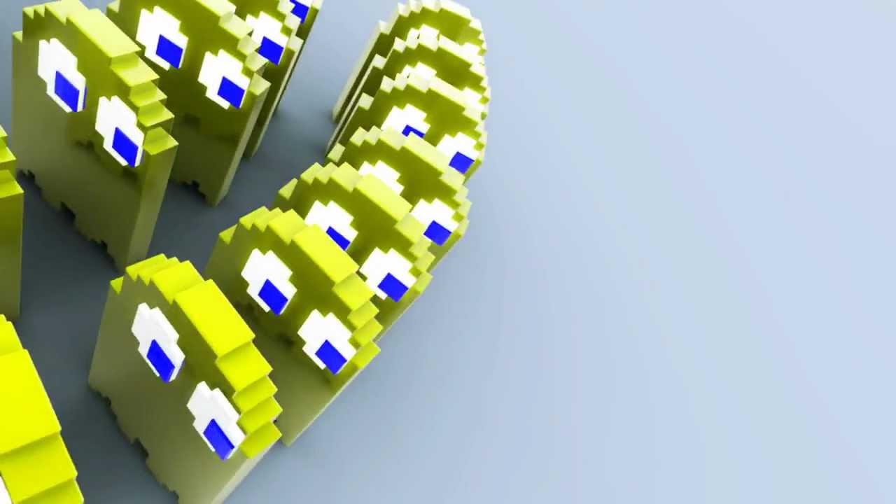 Cinema 4D - Pacman 3D Animation Psychic - YouTube