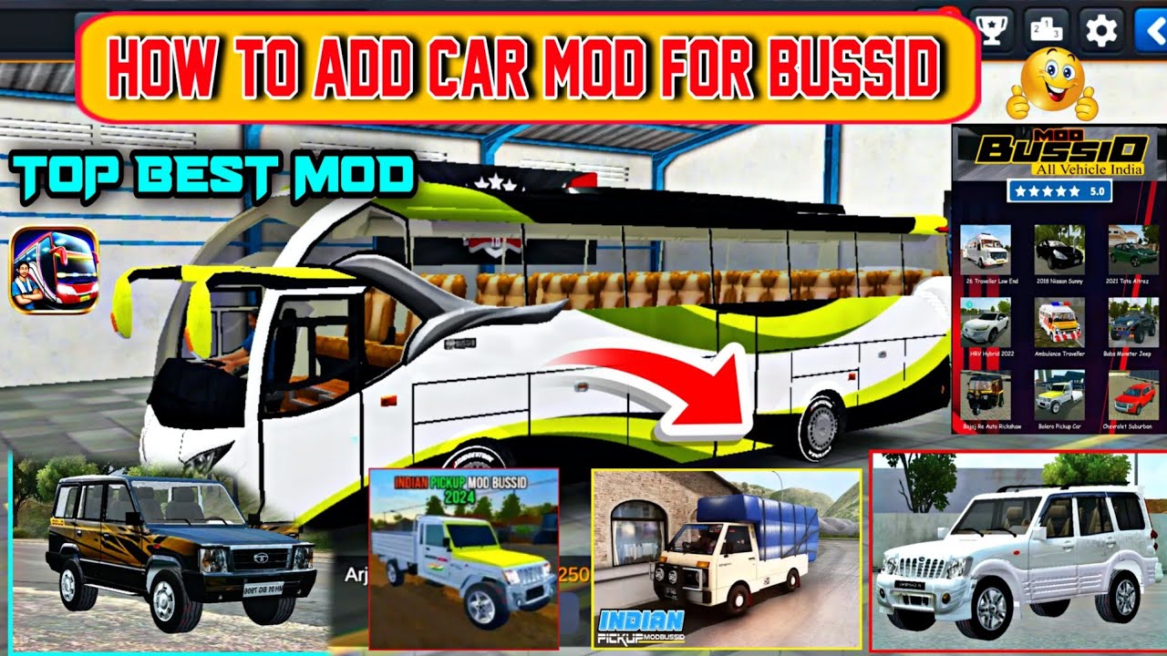 How to Add Top Best Car Mods in Bus Simulator indonesia v4.3.3 ! Bussid ...