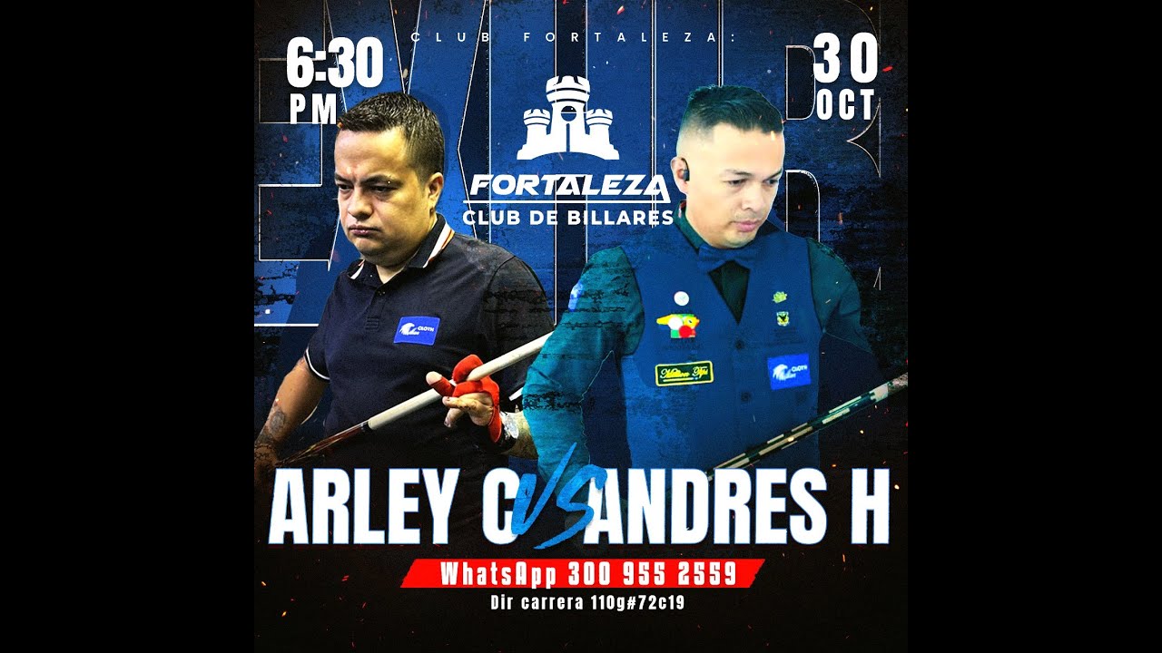 PARTIDA DE EXHIBICION ARLEY CASTRILLON VS ANDRES HERNANDEZ - YouTube