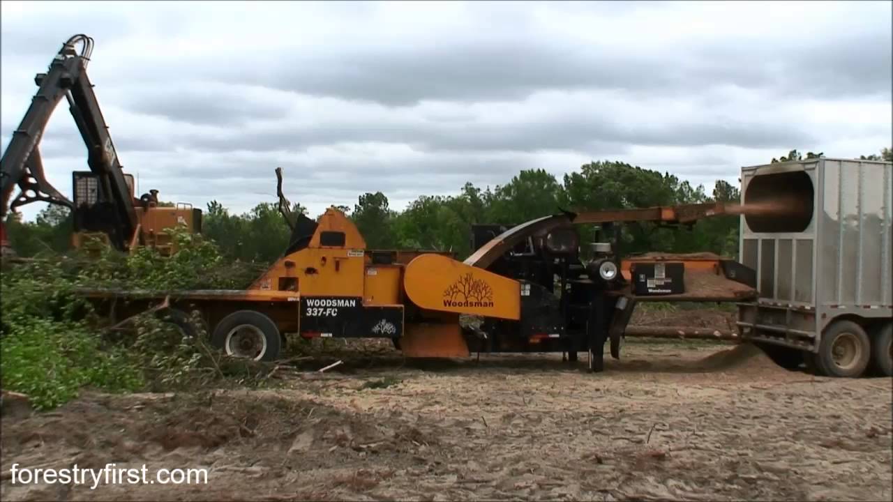 South Carolina Fuel Chipping and Logging Operation Part 2 of 2 - YouTube