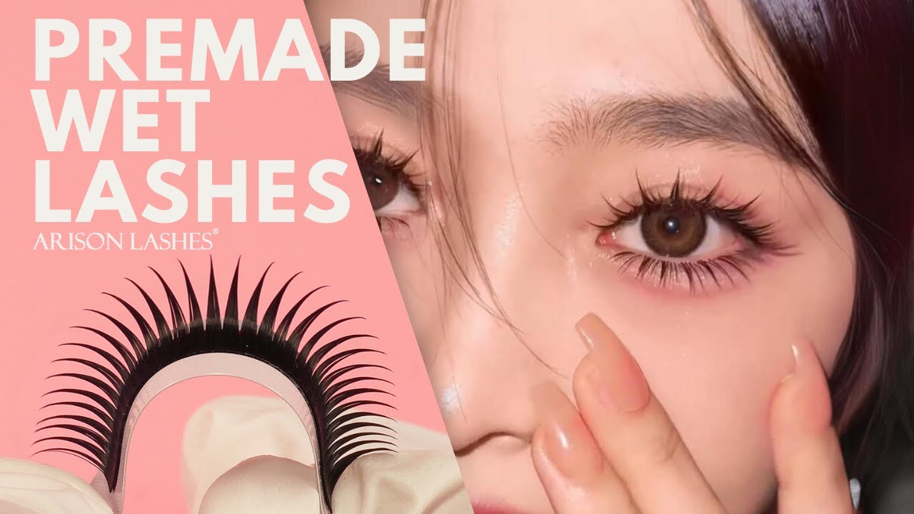 Premade Wet Lash Extensions | ARISONLASHES - YouTube