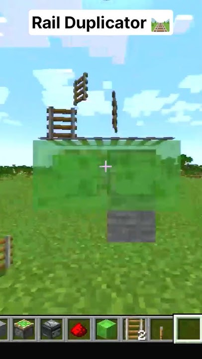 Minecraft Rail Duplicator #shorts #minecraft - YouTube