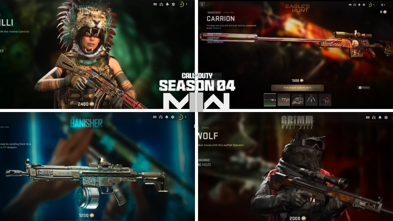 SEASON 4 UPCOMING BUNDLES MW2 + WARZONE INCLUDING SECRET SKIN BUTCH ...
