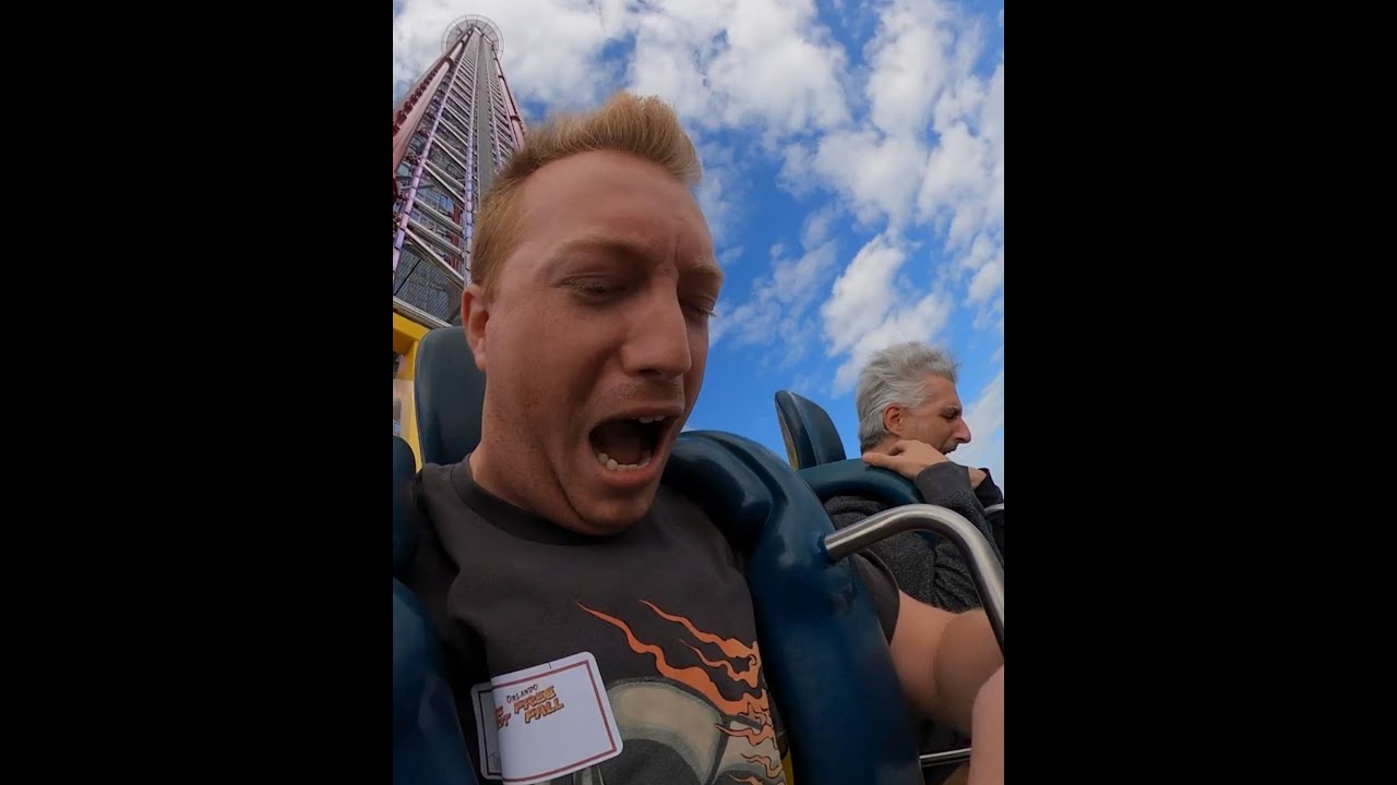 Reactions! World’s Tallest Free Fall Ride Drops Riders 400 Feet at 75 ...