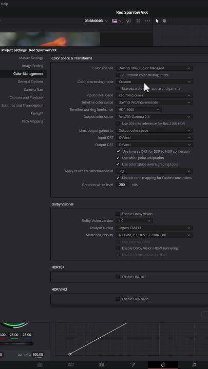 DaVinci Resolve Color Management workflow | DaVinci resolve color ...