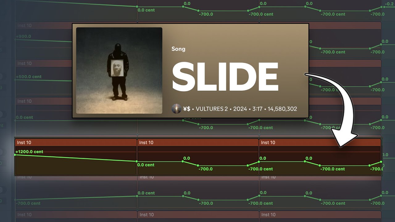 lets make the slide synth from "SLIDE" by Ye & Ty Dolla $ign - YouTube