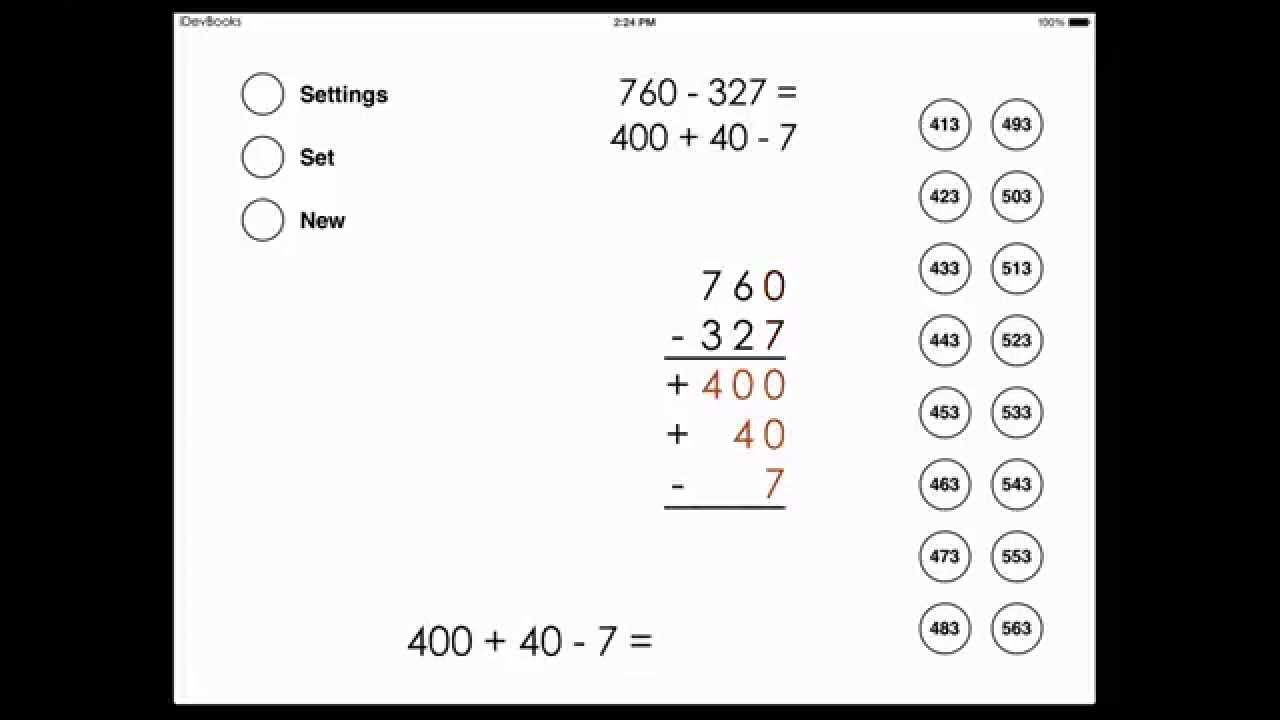 Partial Differences Subtraction With Three Digit Numbers YouTube Partial Differences Subtraction With Three Digit Numbers YouTube