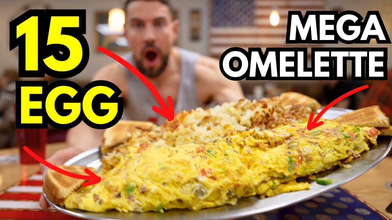 THE “CRAZY 15 EGG MEGA OMELETTE CHALLENGE” AT THE ROUND TABLE CAFE ...