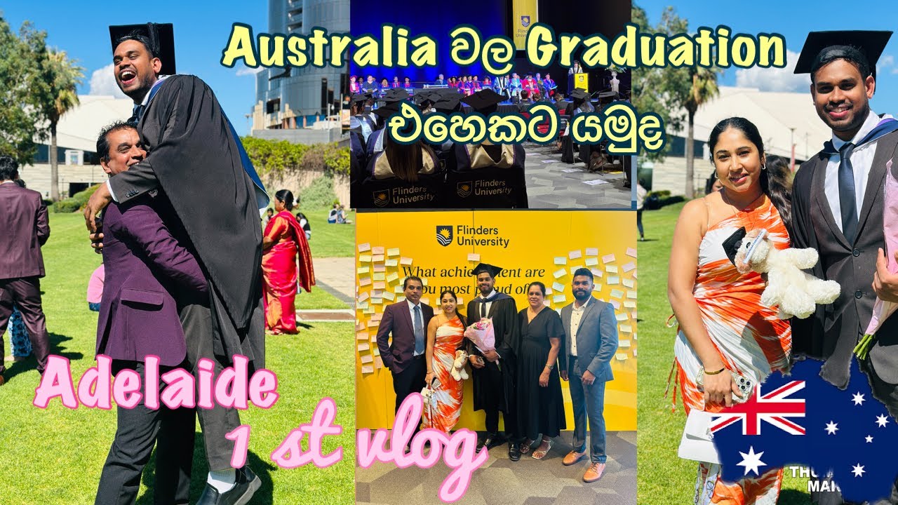 Australia Graduation🇦🇺🎓 | මල්ලිගේ Graduation එක👨‍🎓 | Students Life ...