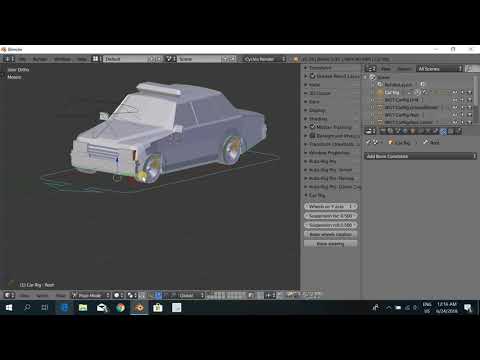 How to Rig a Car in Blender - YouTube